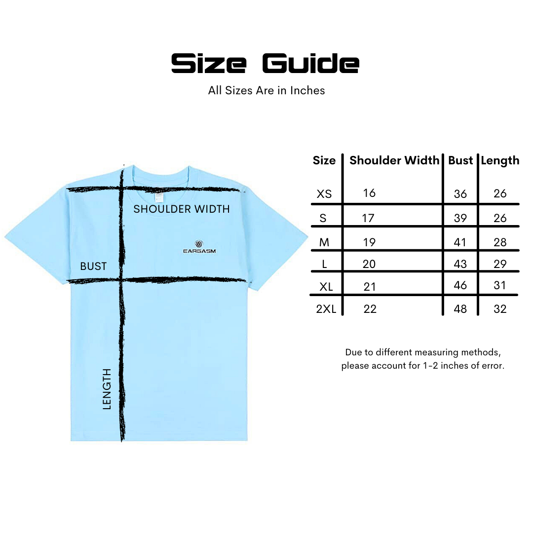 Eargasm T-Shirt | Eargasm Earplugs | Eargasm Merch